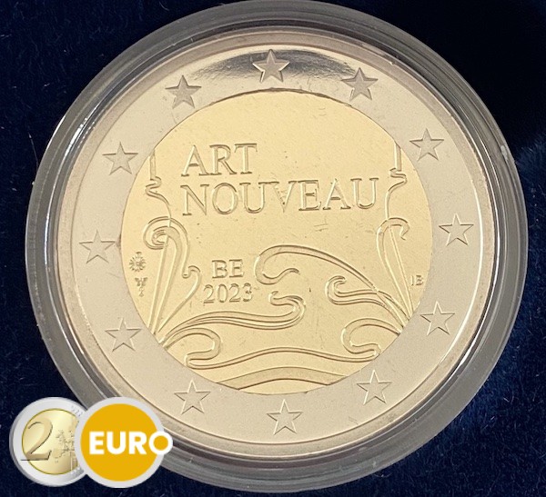 Belgique 2023 2 euros Art nouveau BE Proof | Euronotes.be