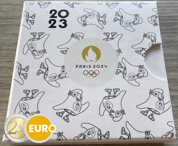 France 2023 250 euro Flag Olympic Games BE Proof Gold | Euronotes.be