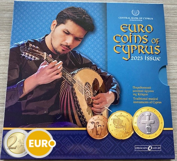 Cyprus 2023 Euro set BU FDC Traditional music instruments | Euronotes.be