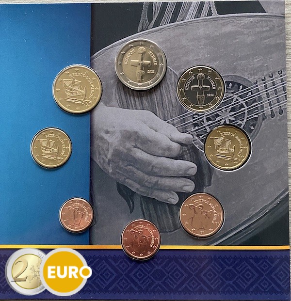Cyprus 2023 Euro set BU FDC Traditional music instruments | Euronotes.be