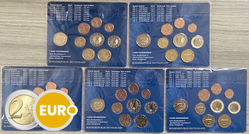Duitsland 2024 Euro set BU FDC + 2 euro 2024 | Euronotes.be