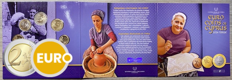 Cyprus 2024 Euro set BU FDC Traditional professions | Euronotes.be