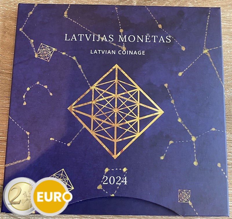 Letland 2024 Euro set BU FDC + 2 euro Himmeli Puzuris stromobiel ...